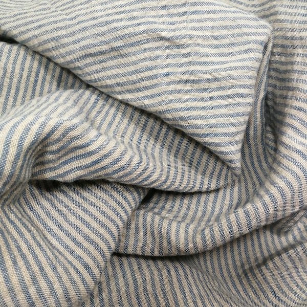 Striped Linen Fabric - Etsy