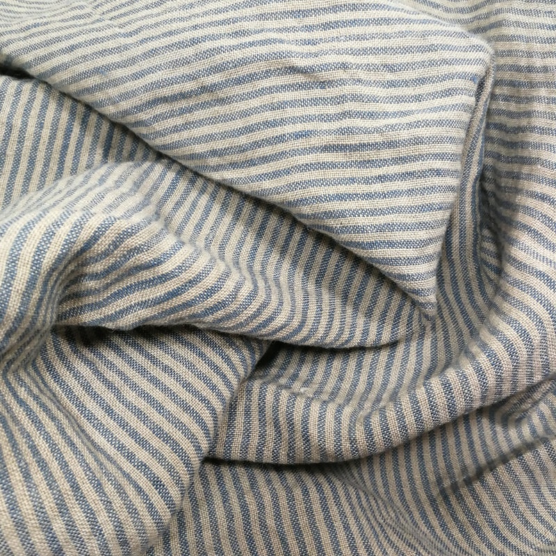 Striped Linen Fabric - Etsy