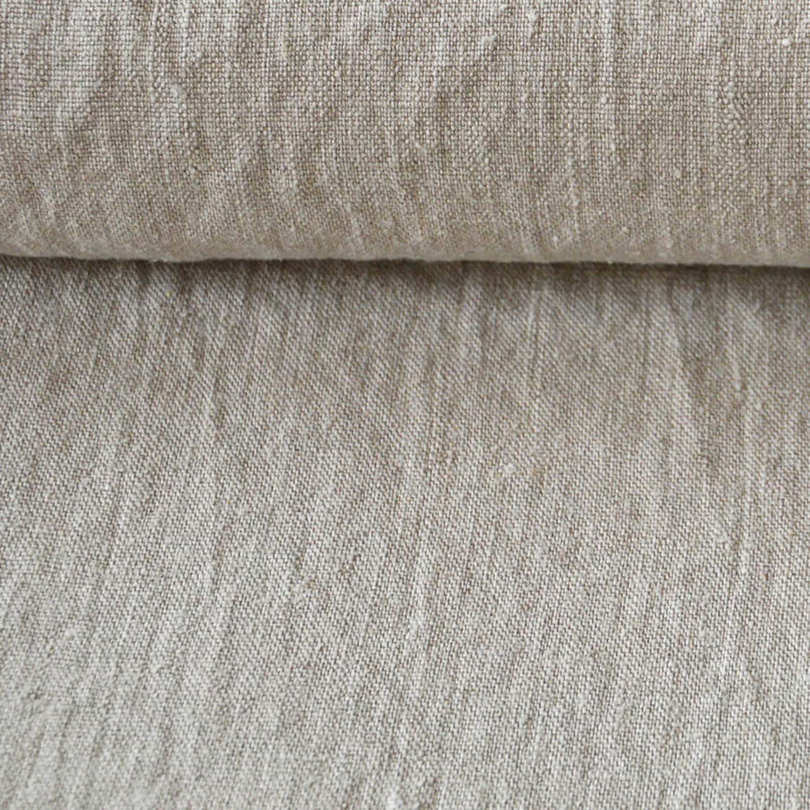 Natural Not Dyed Linen Fabric, QUITE HEAVY Linen, 260 GSM, Softened ...