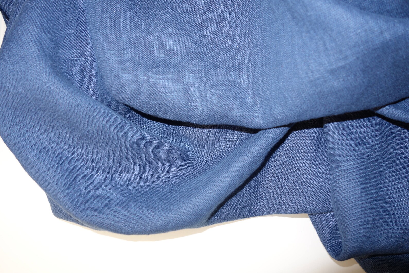 Linen Fabric Washed Linen 190gsm Blue Color. Linen Fabric | Etsy