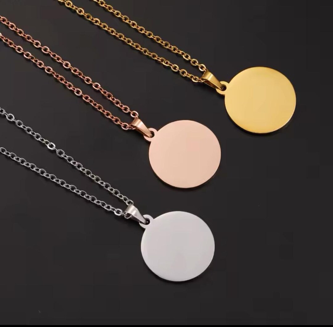 Custom Engraved Stainless Steel Pendants. **in Person Sales Only** - Etsy