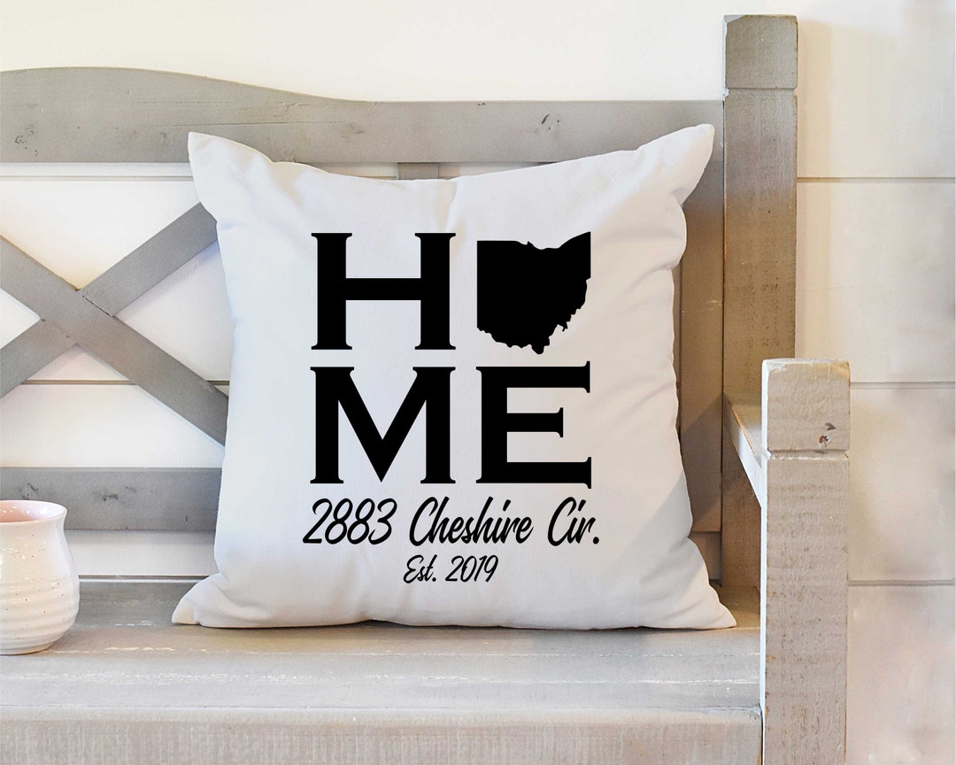 Any State Pillow, Home State Pillow, House Warming Gift, Realtor ...