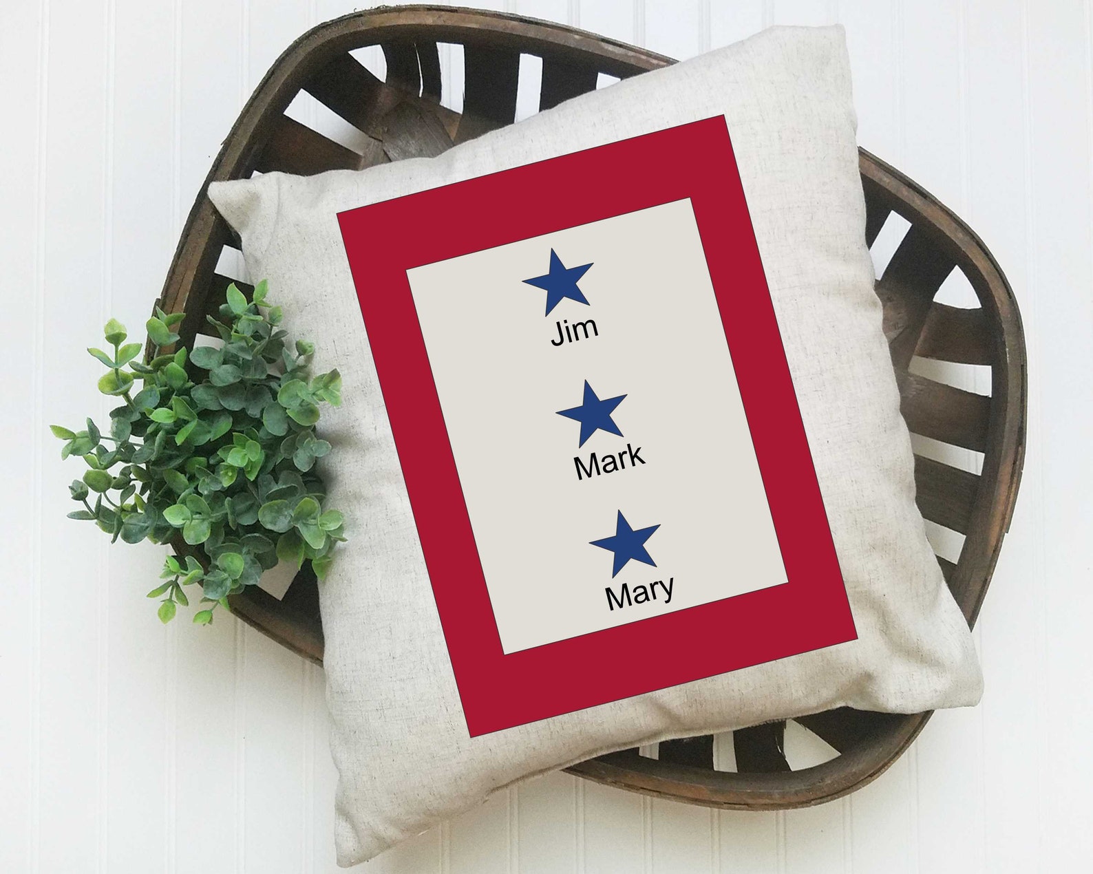 Service Star Flag Pillow Star Service Flag Pillow Service - Etsy