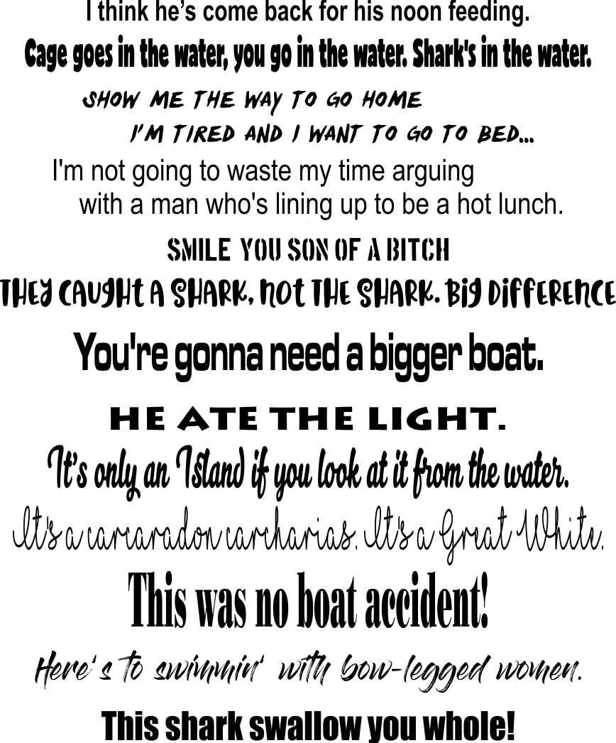 Jaws Movie Quote Pillow Jaws Movie Decor Jaws Quotes Jaws - Etsy