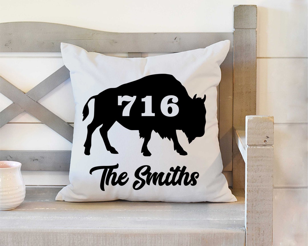 Buffalo NY 716 Pillow, Buffalove Decor, Buffalo Decor, Buffalo New York ...