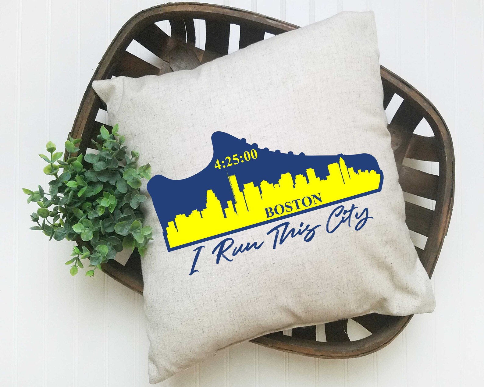 Boston Marathon Gift Personalized Pillow Gifts for Runners | Etsy