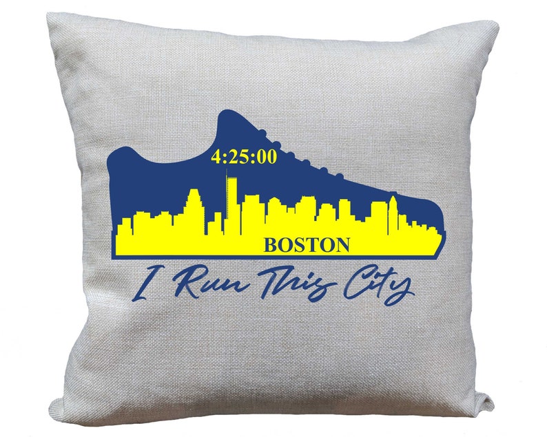 Boston Marathon Gift Personalized Pillow Gifts for Runners | Etsy