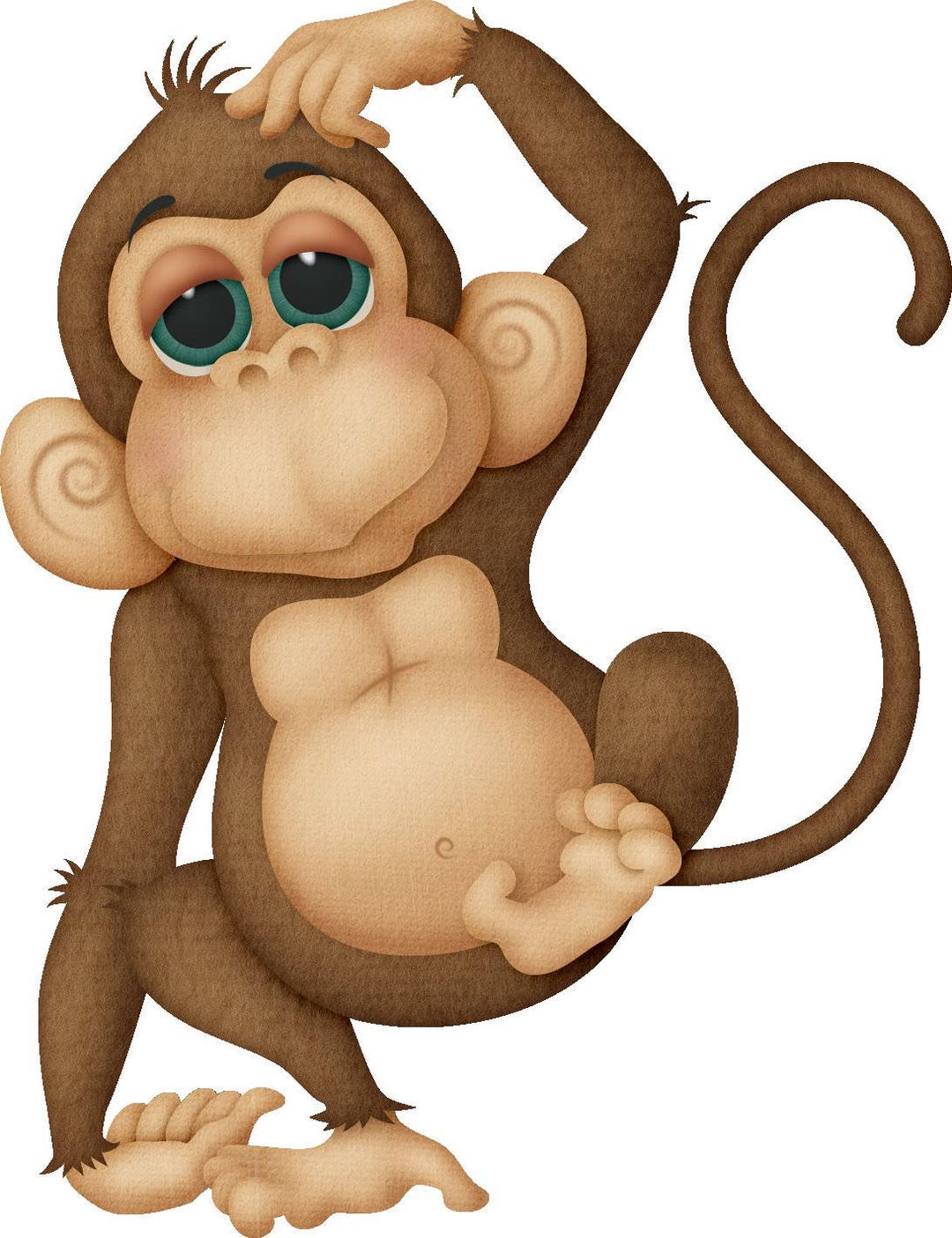 Loopy Monkey Cross Stitch Pattern - Etsy