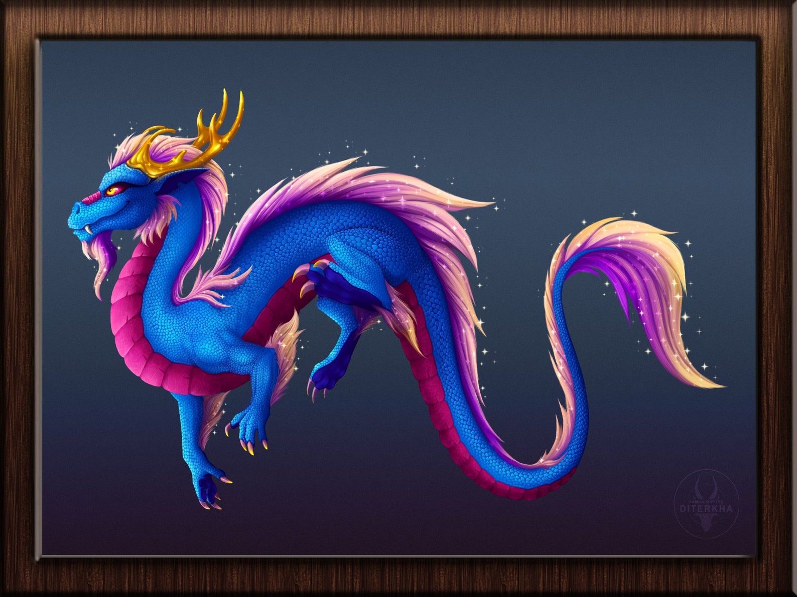 Festive Dragon Cross Stitch Pattern Designed by Diterkha - Etsy