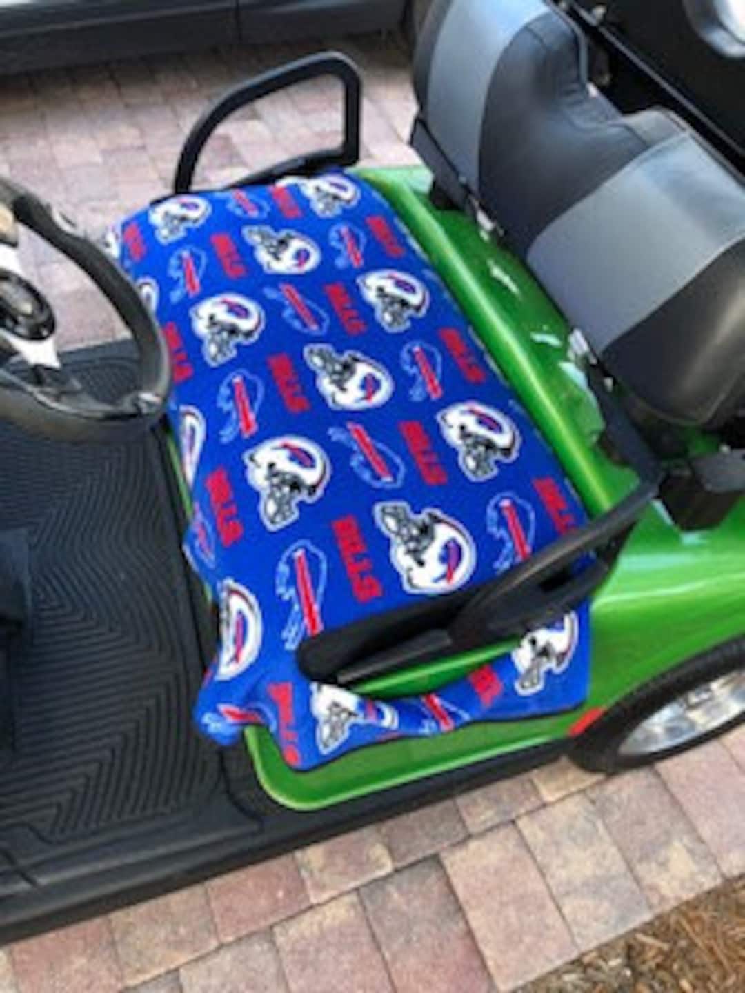 Golf Cart Seat Cover Buffalo Bills Fleece Cover Etsy