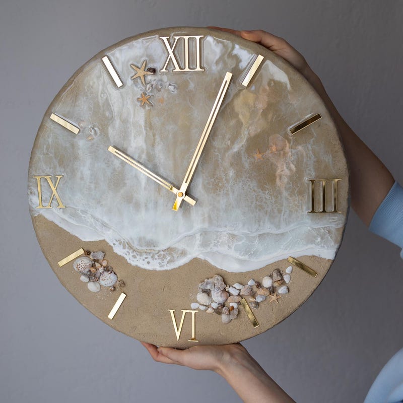 Seashell Clock - Etsy