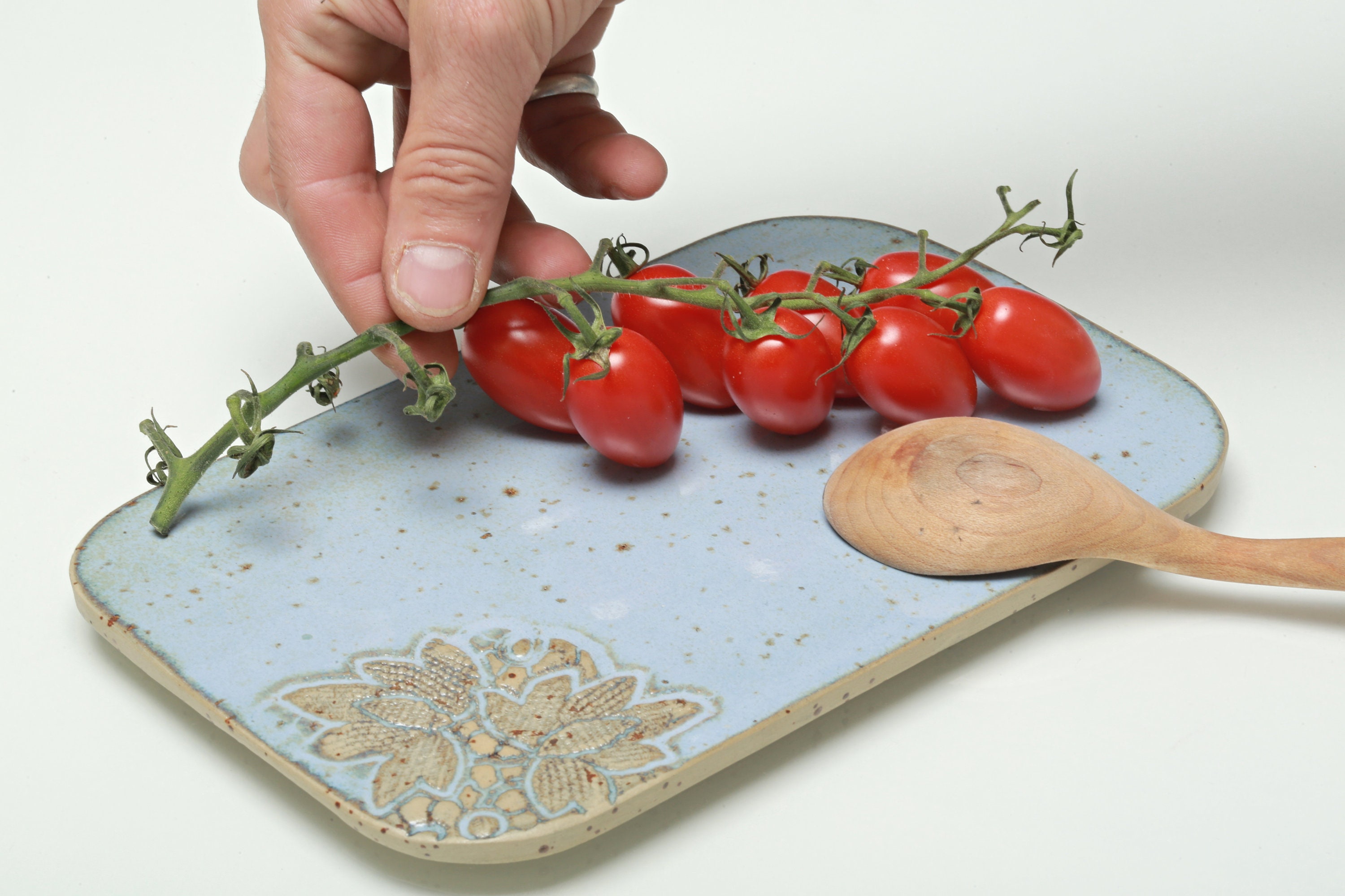 Fruit board cutting board ceramic, 22 cm x 14 cm