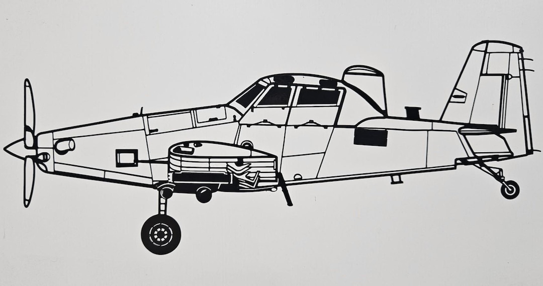 Air Tractor OA-1K Sky Warden Airplane Sticker (side Detailed) I AT-802 ...
