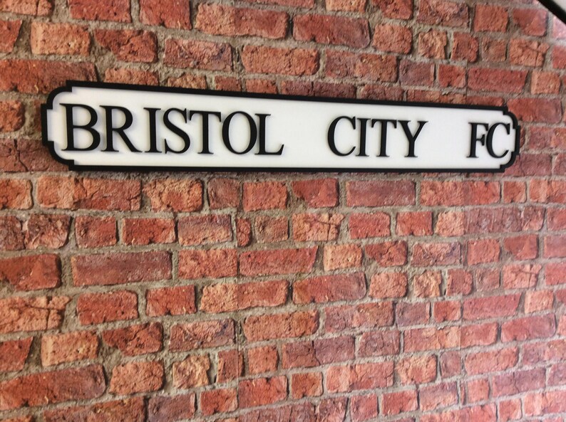 BRISTOL CITY FC Vintage Wooden Street Road Sign - Etsy UK