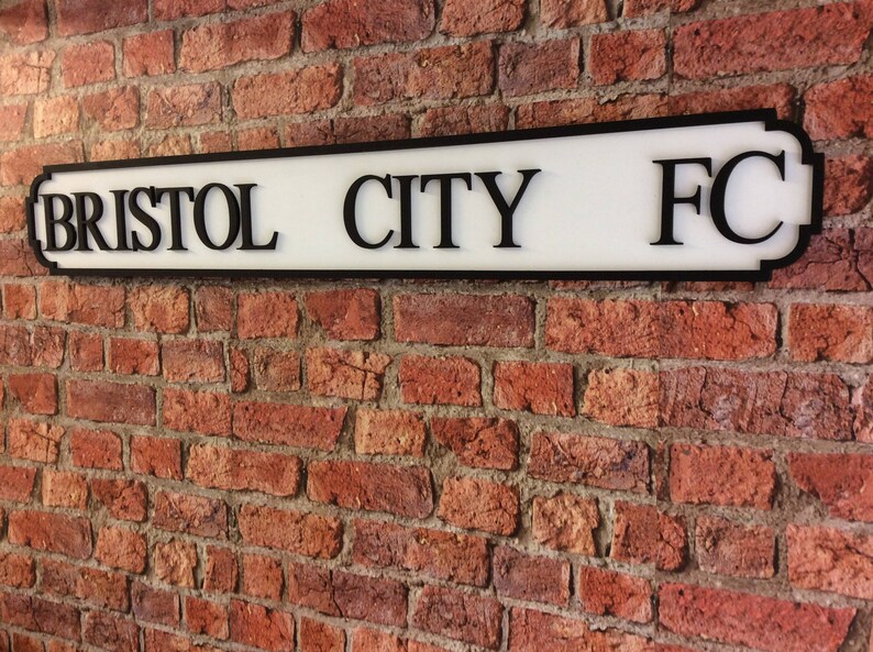 BRISTOL CITY FC Vintage Wooden Street Road Sign - Etsy UK