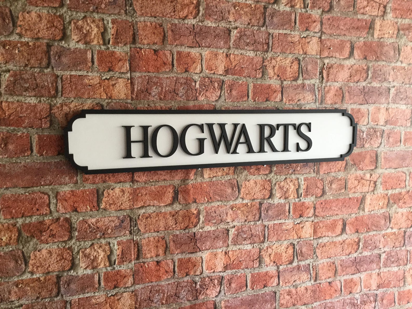 HOGWARTS Vintage Wooden Street Road Sign - Etsy UK