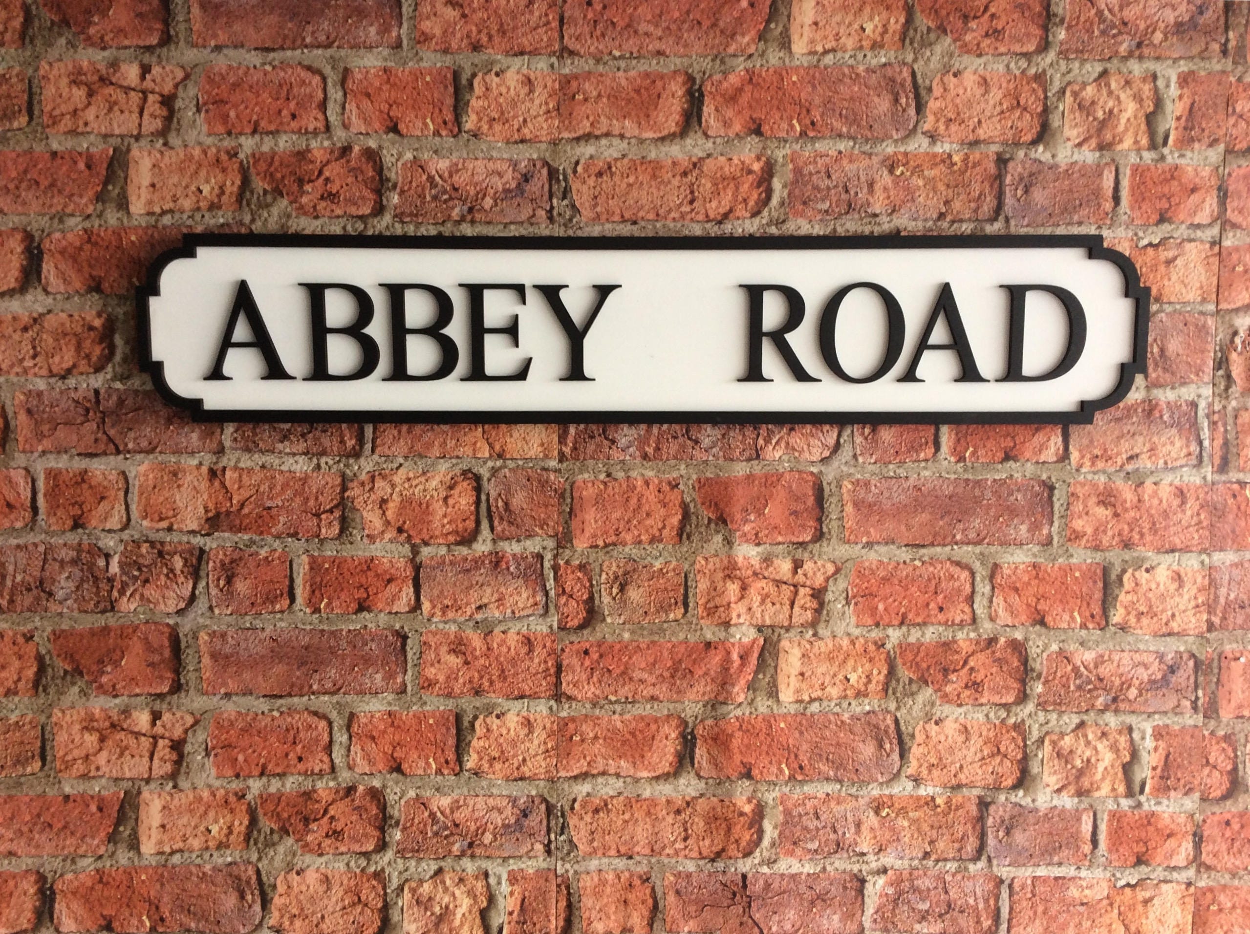 ABBEY ROAD Vintage Wooden Street Road Sign - Etsy Australia