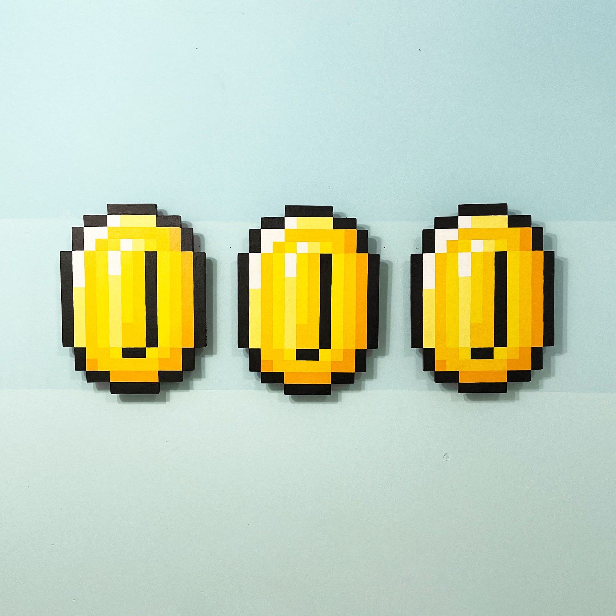 Minecraft Pixel Art Mario Coin