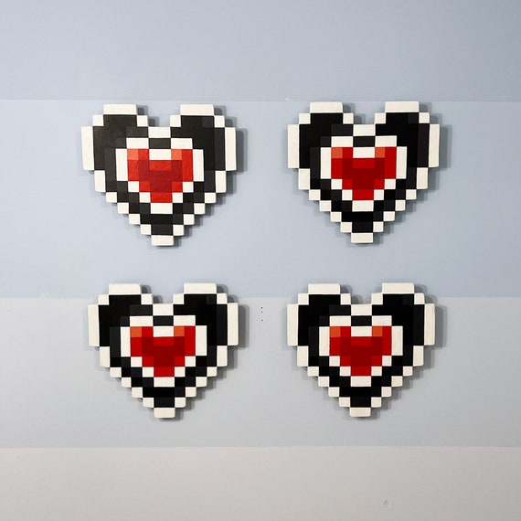 Zelda Heart Containers Pixel Legend Of Zelda Heart Container Pixelated