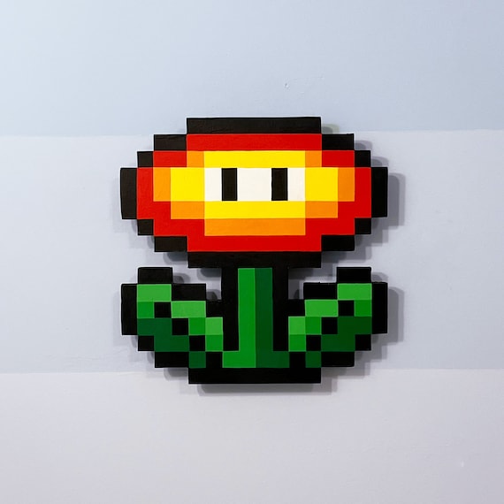Pixel Mario Fire Flower