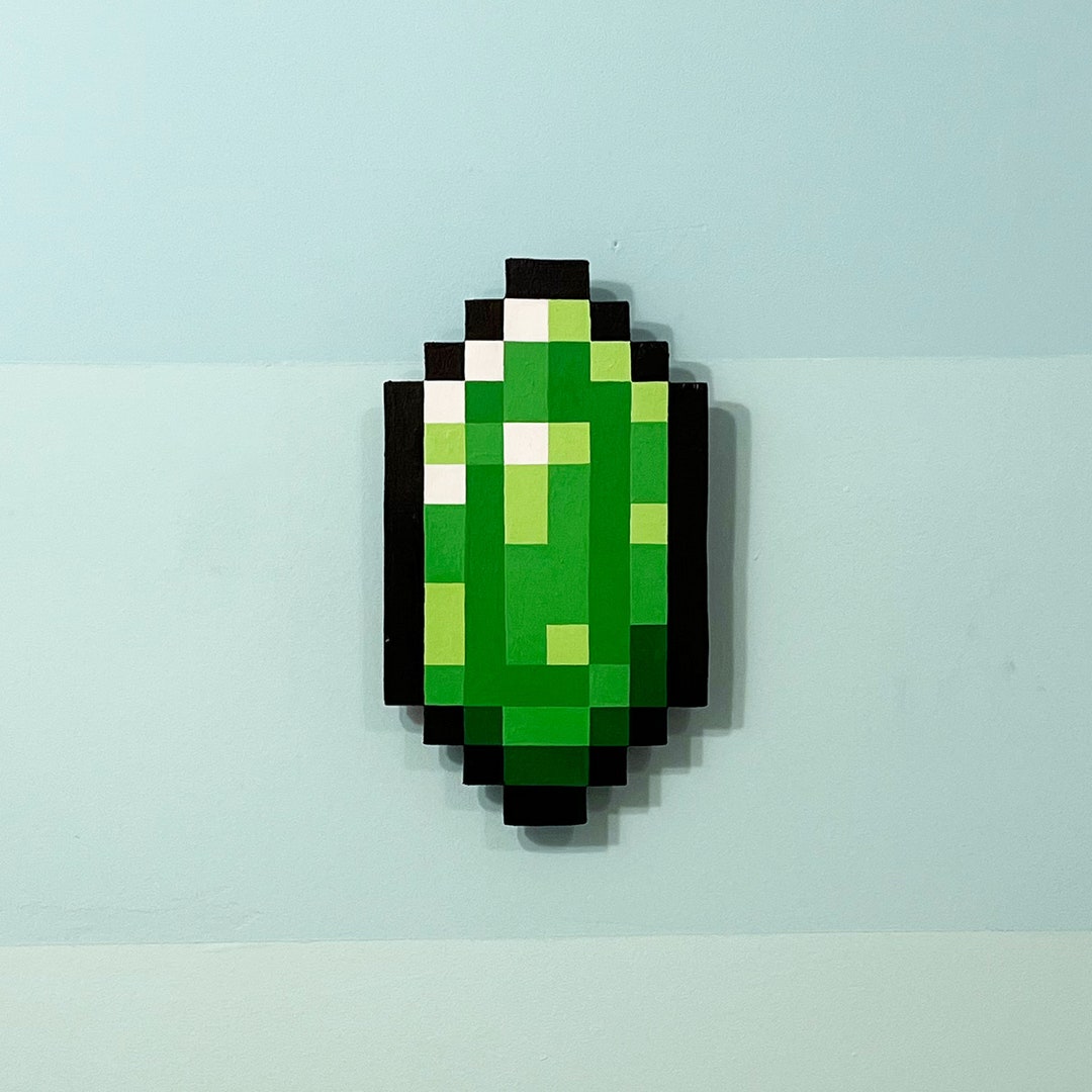 Zelda Green Rupee (wood) - Etsy