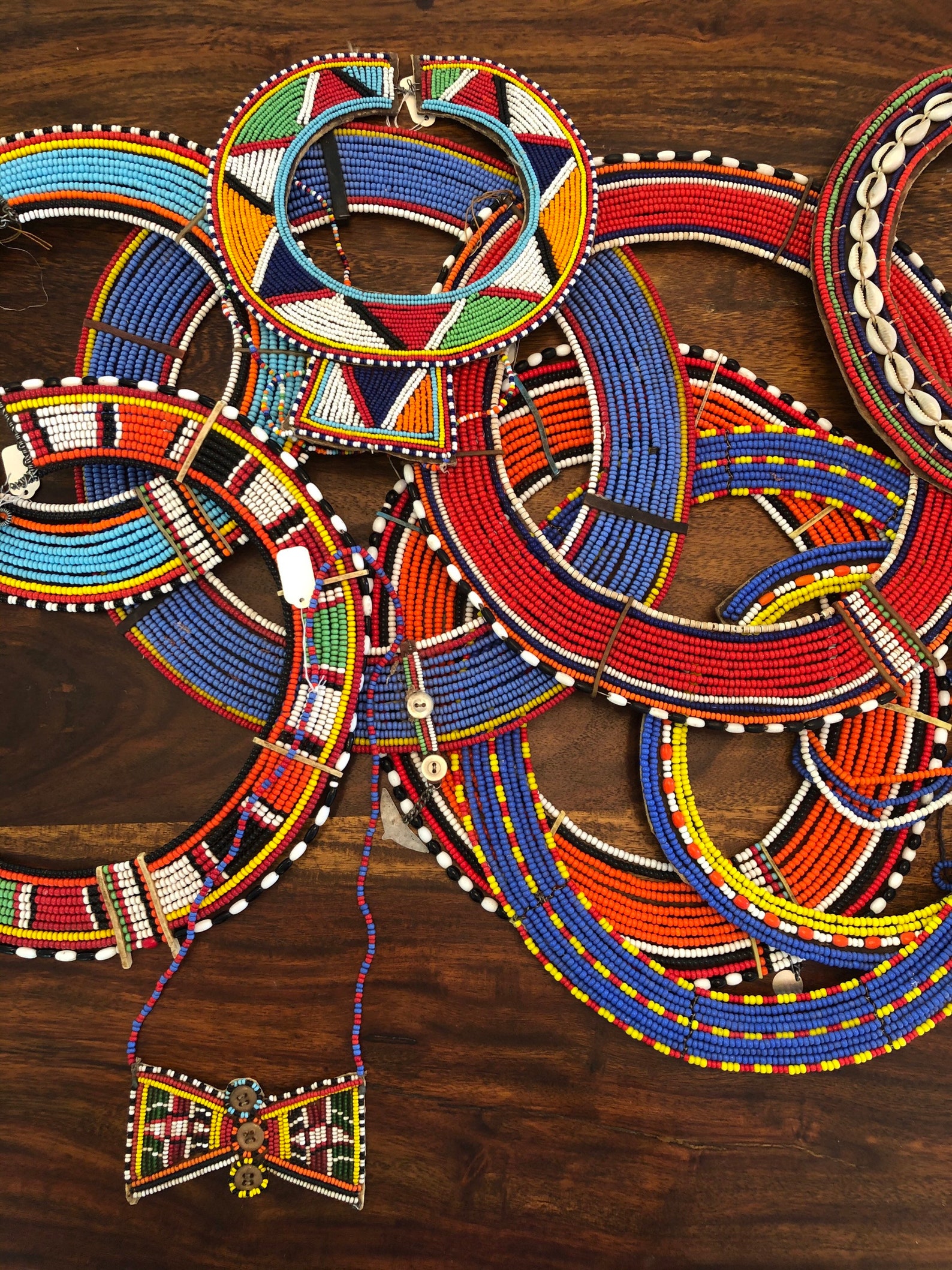 Glass Bead Maasai (masai) Mara Necklace From Africa - Etsy