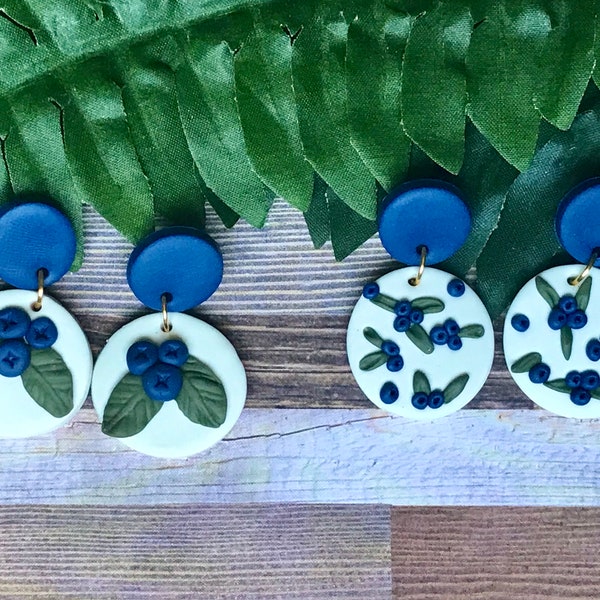 Blueberry Earrings - Etsy