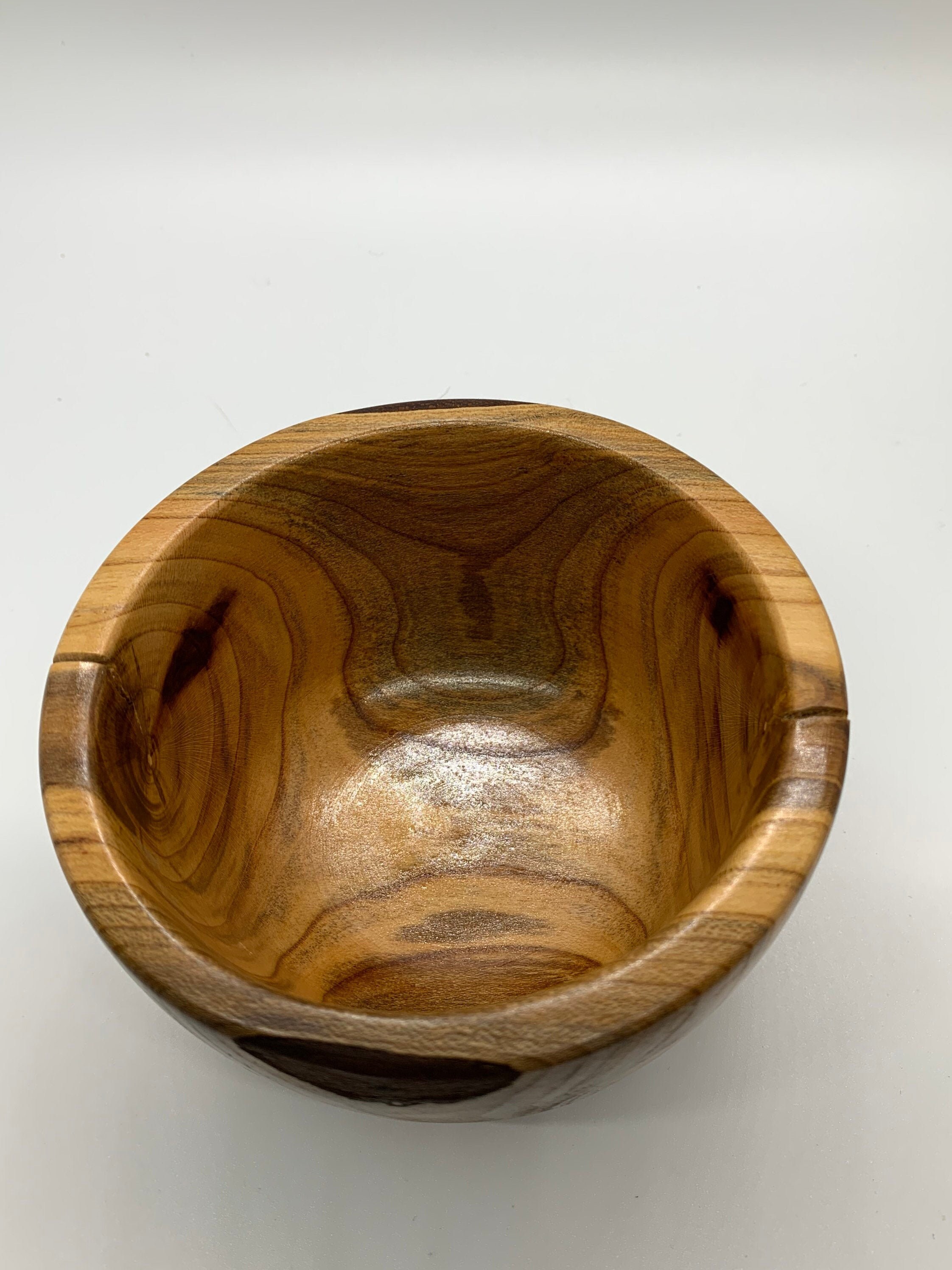 Apricot Bowl Wood Turned Bowl Wooden Bowls Decorative Bowl 4 Wide X 2. ...