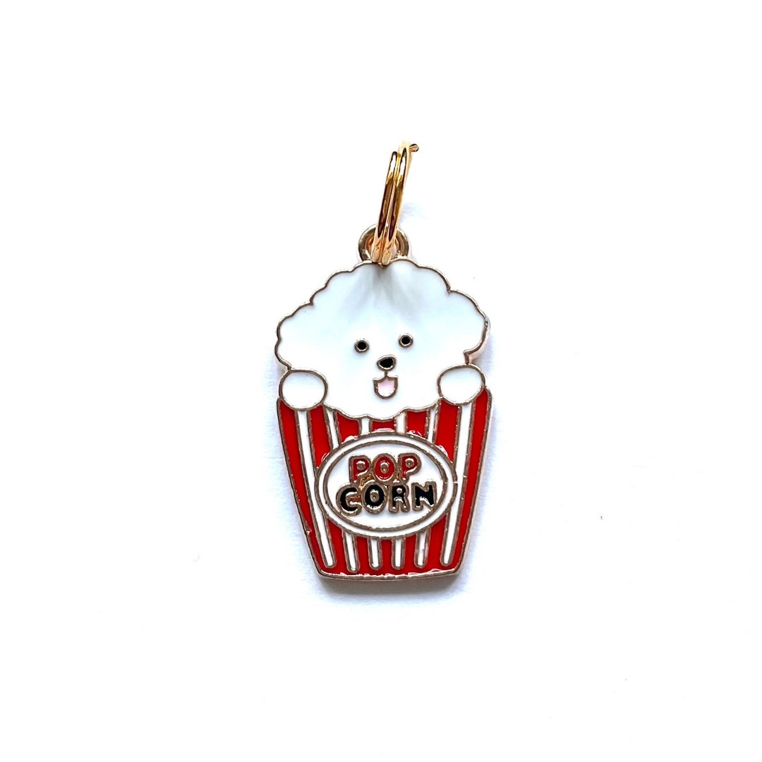 Pupcorn Doodle Charm / Popcorn Charms Pendant Retro Vintage Movies ...