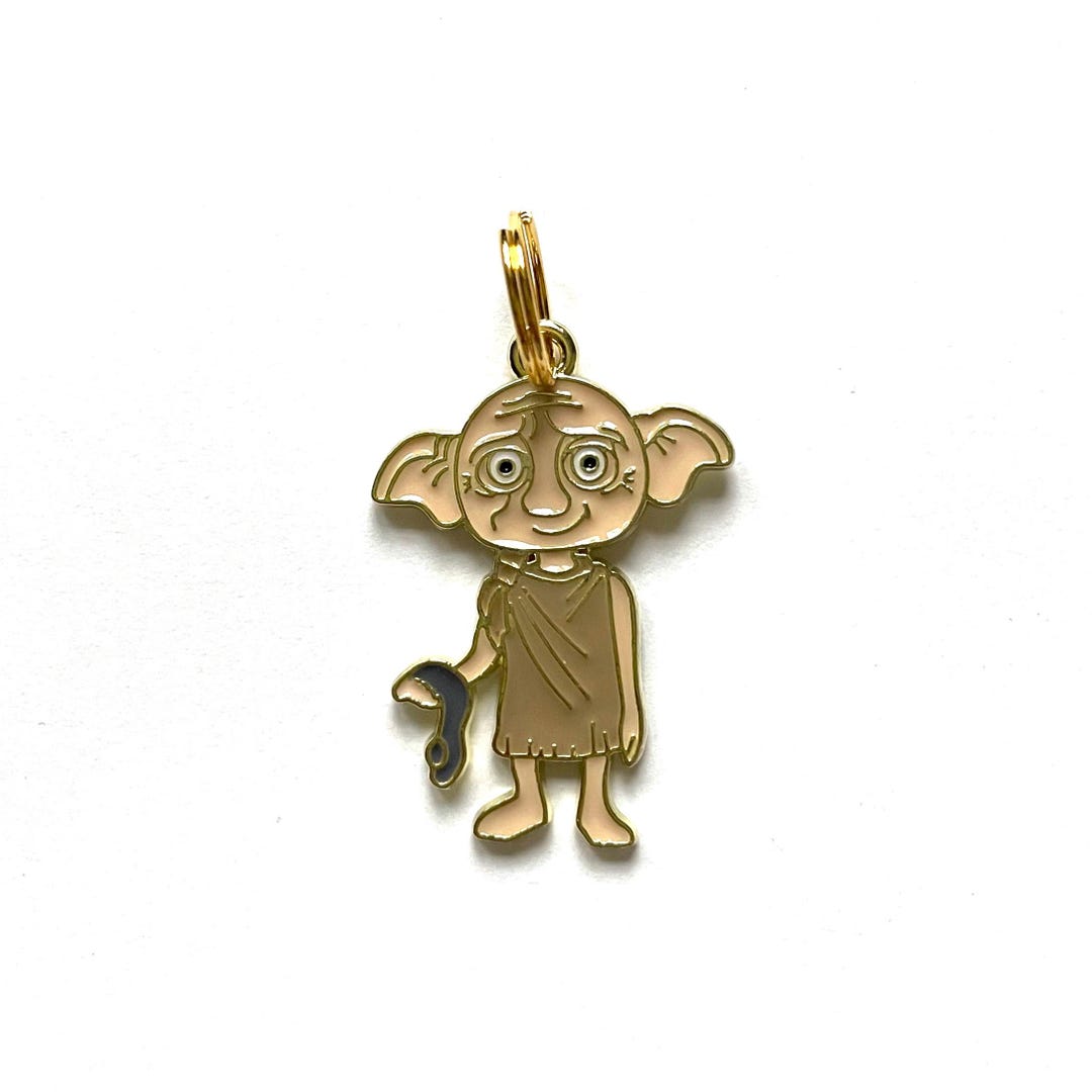 House Elf Charm / Wizard Charms Tag Pendant Enamel Halloween Valentines ...