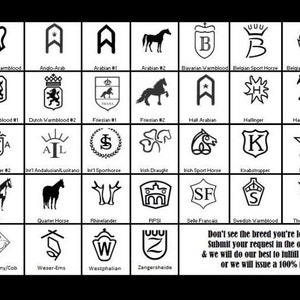 The Breed Logo Decal (choose Your Breed Logo) - Etsy