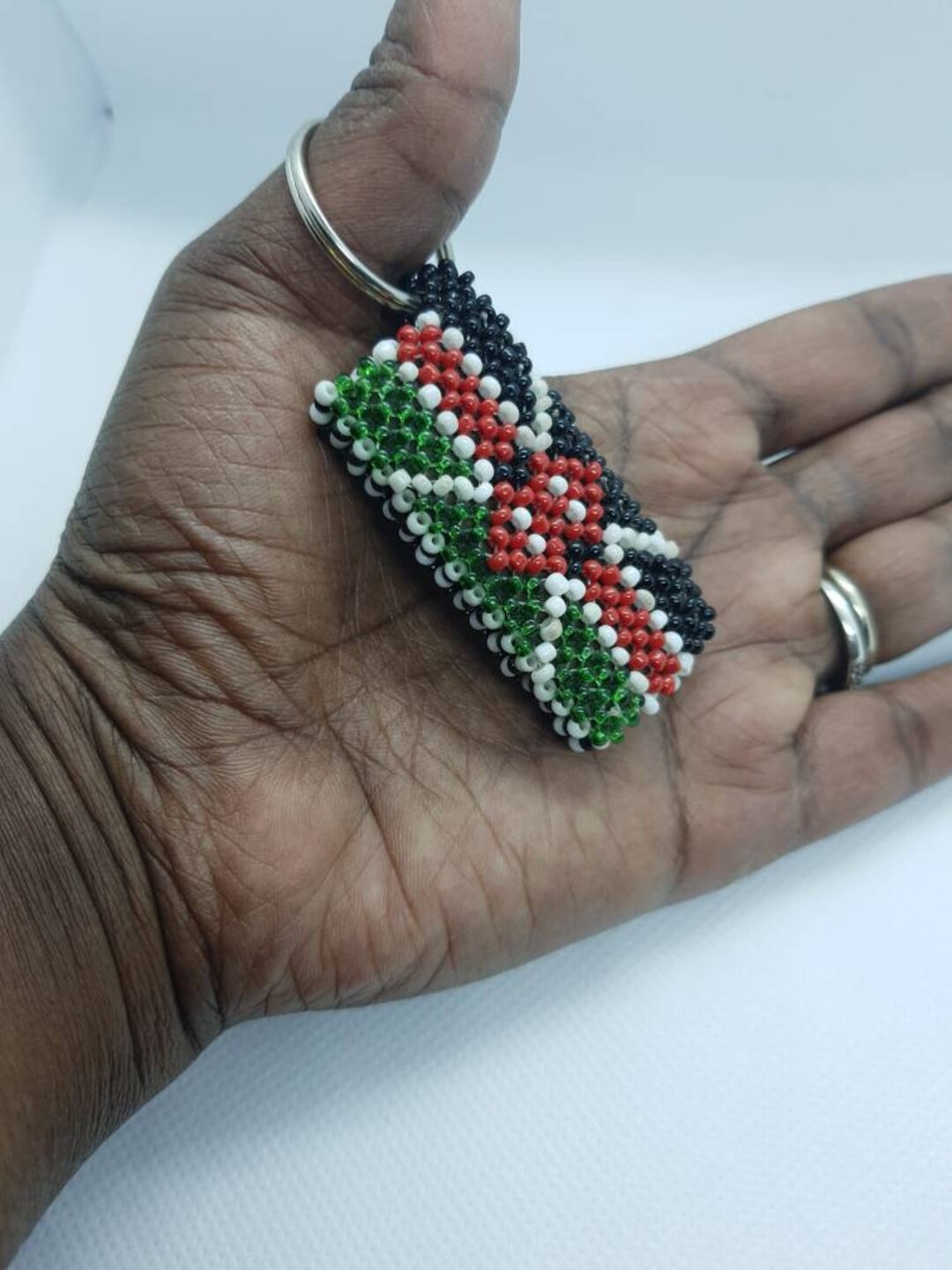 Kenyan Flag Keyring Keychain African Keyholder Handbag - Etsy