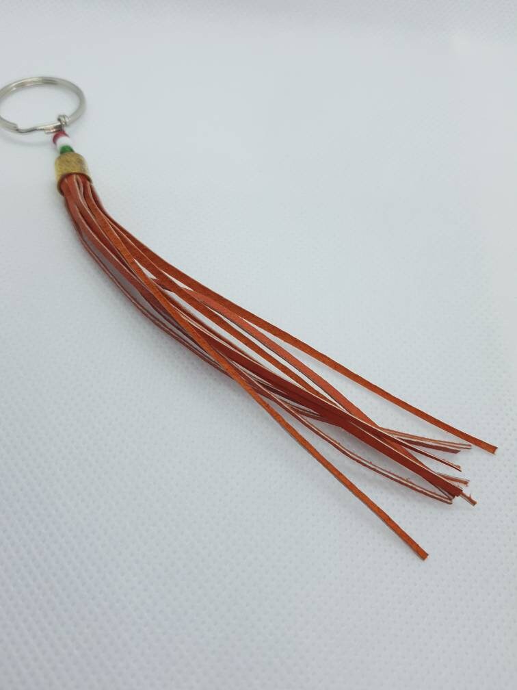 Leather Keyring, African Keyholder, Handbag Charm, Keychain - Etsy