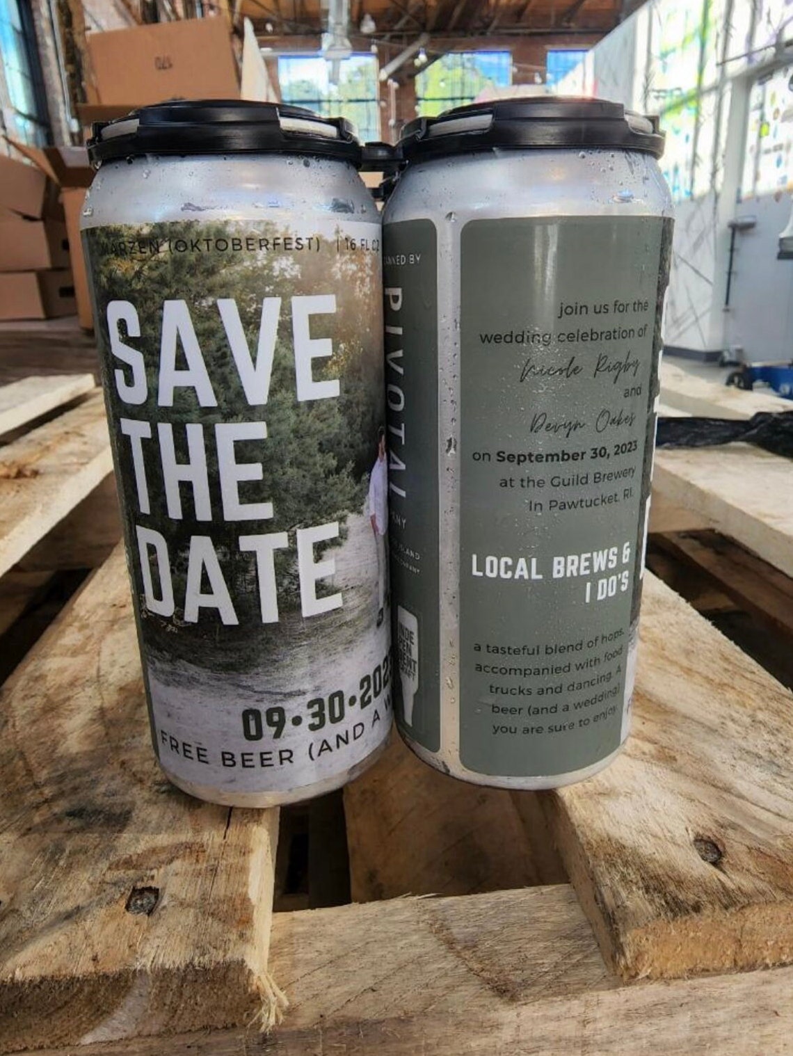 Custom Beer Can Label Save the Date - Etsy