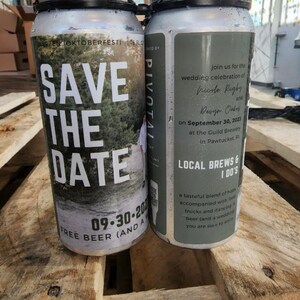 Custom Beer Can Label Save the Date - Etsy