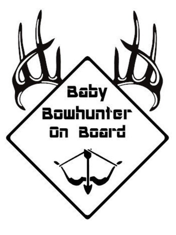 Baby Bowhunter On Board Vinyl Decal - Etsy.de