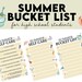 Summer Bucket List and Self Care Activity. PDF and Google Slides ...