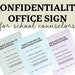 Confidentiality Sign What You Say in Here Stays in Here for School ...