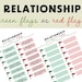 Healthy Relationships Green & Red Flags With a Blank Worksheet for ...