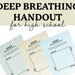 Deep Breathing Handout. Learn Relaxation and How to Calm Your Body With ...