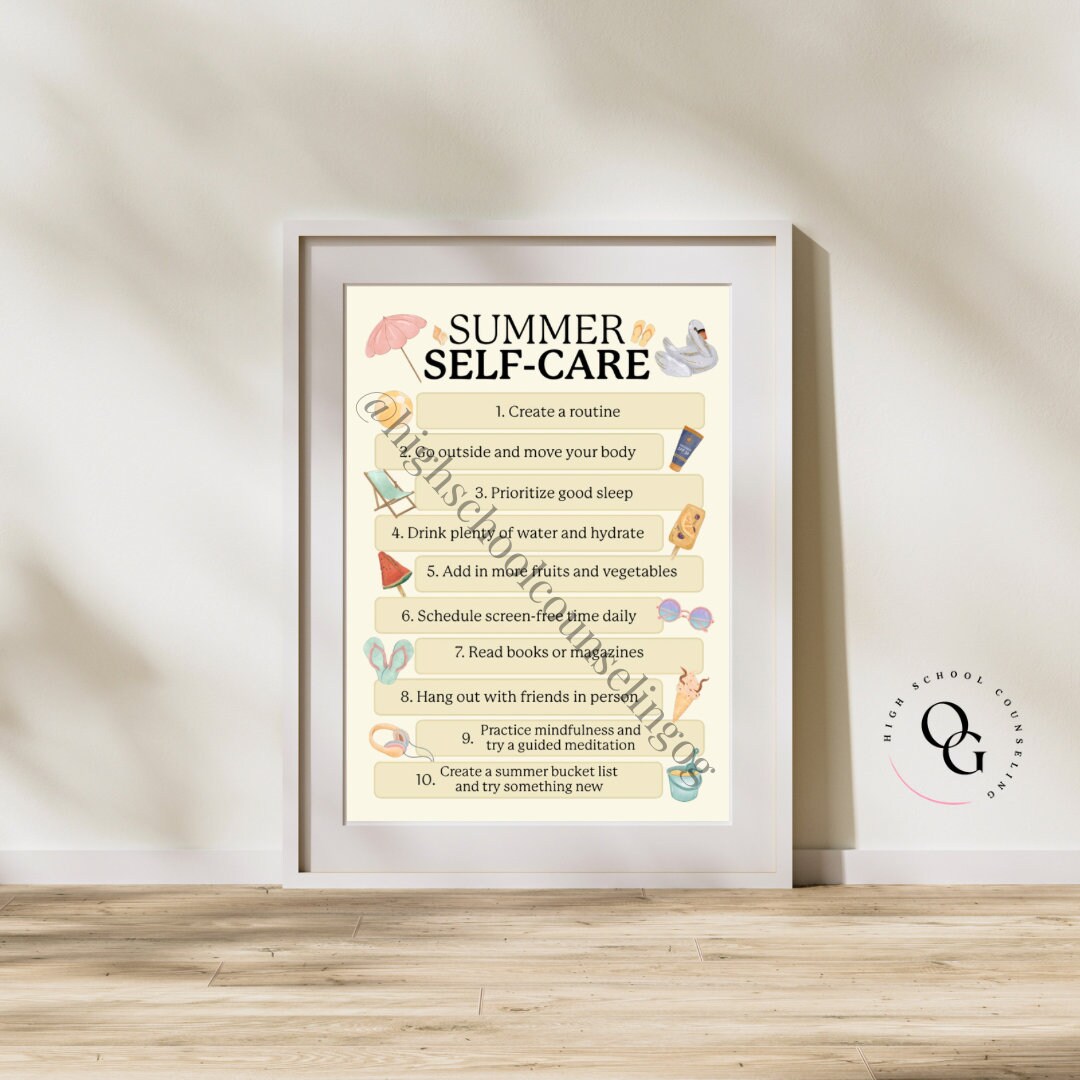 Summer Bucket List and Self Care Activity. PDF and Google Slides ...