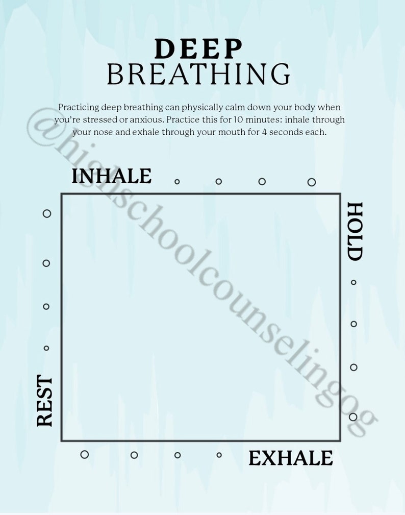 Deep Breathing Handout. Learn Relaxation and How to Calm Your Body With ...
