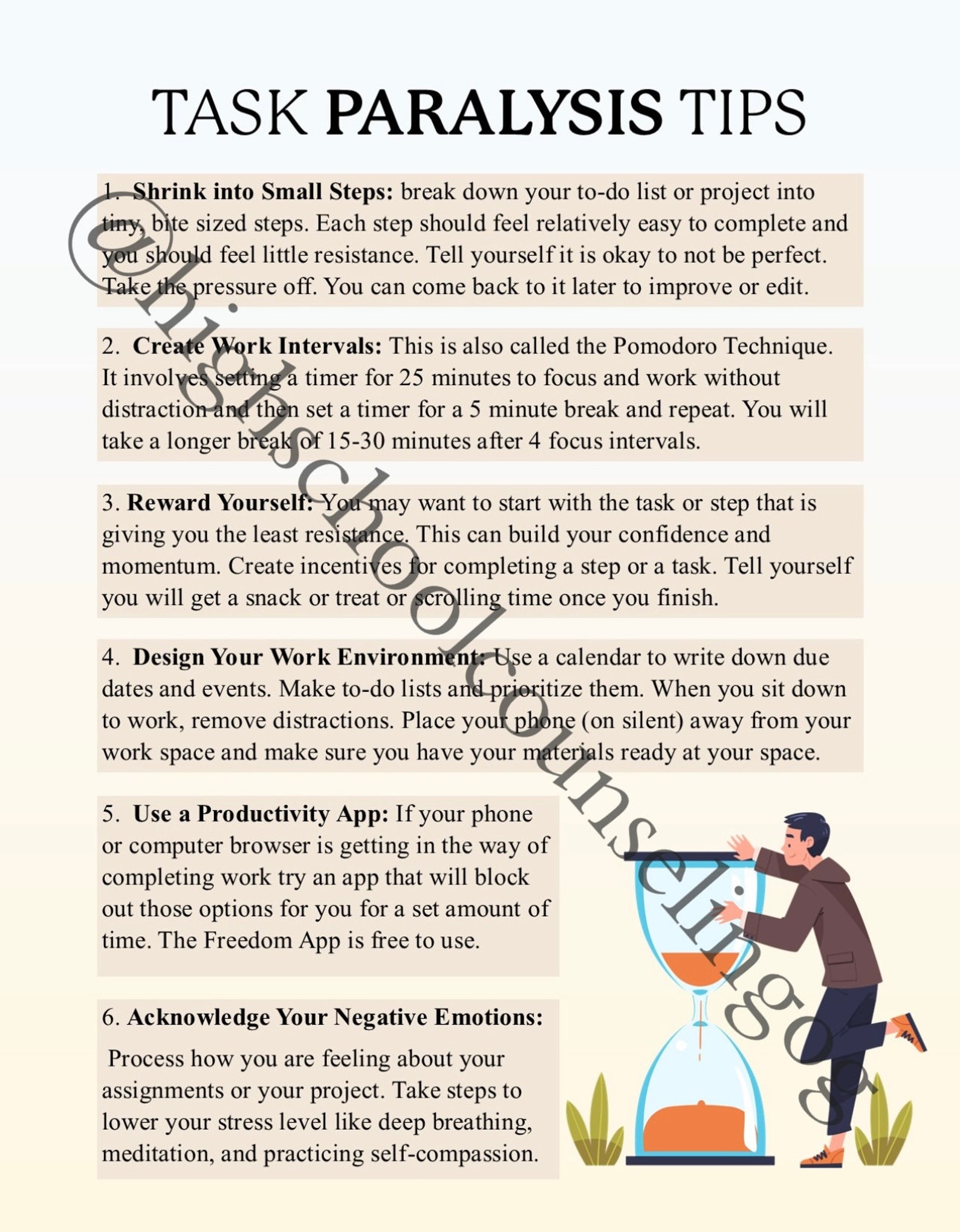 Task Paralysis: an Activity for High School Students Struggling With ...