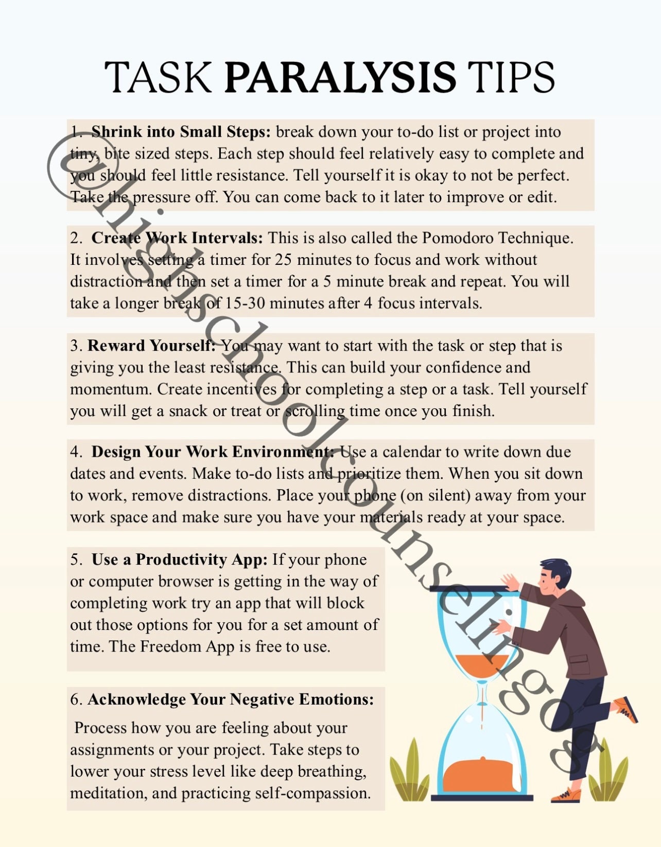 Task Paralysis: an Activity for High School Students Struggling With ...