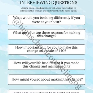 Making a Change, Motivational Interviewing for High School. Inspire ...