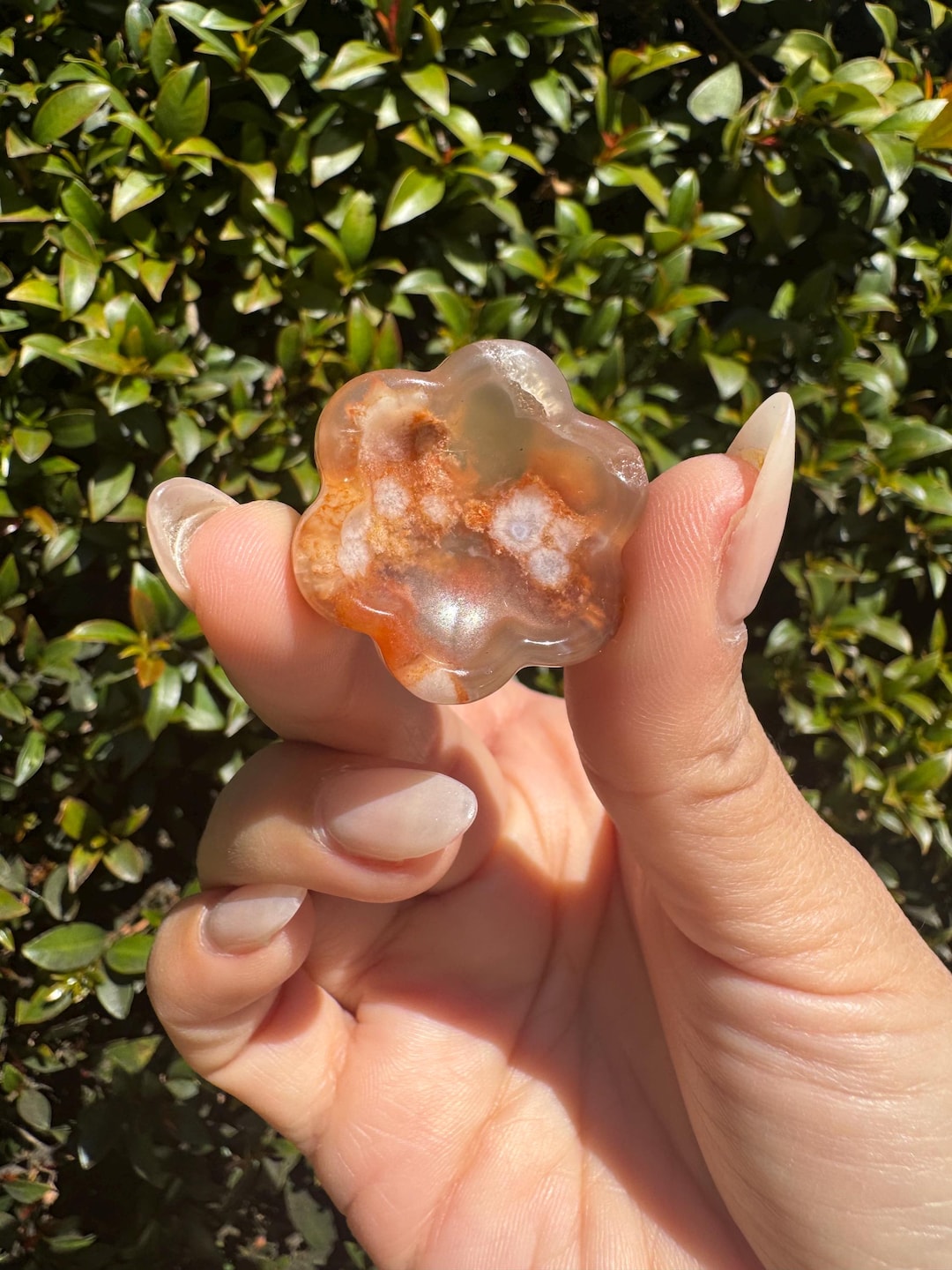 Flower Agate Dish Crystal Carving, Flower Agates Stone Dish, Mini ...