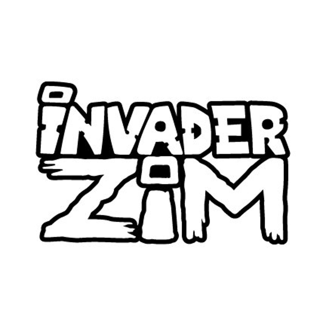 Invader Zim Logo Decal - Etsy