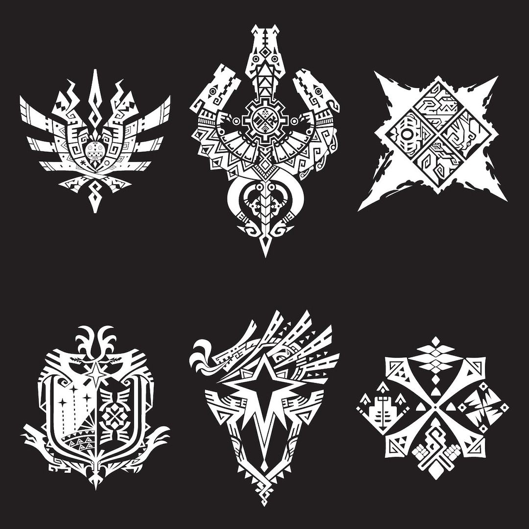Monster Hunter Game Emblem Decals - Etsy