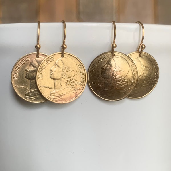 Coin Earrings - Etsy