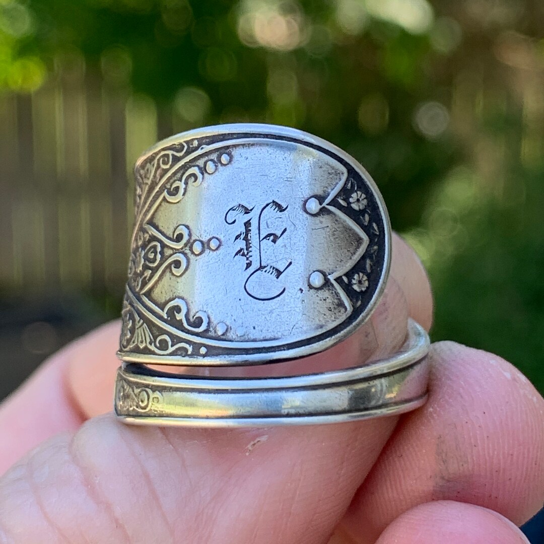 Unique Spoon Ring, Sterling Silver, Statement Ring, Vintage Jewelry ...